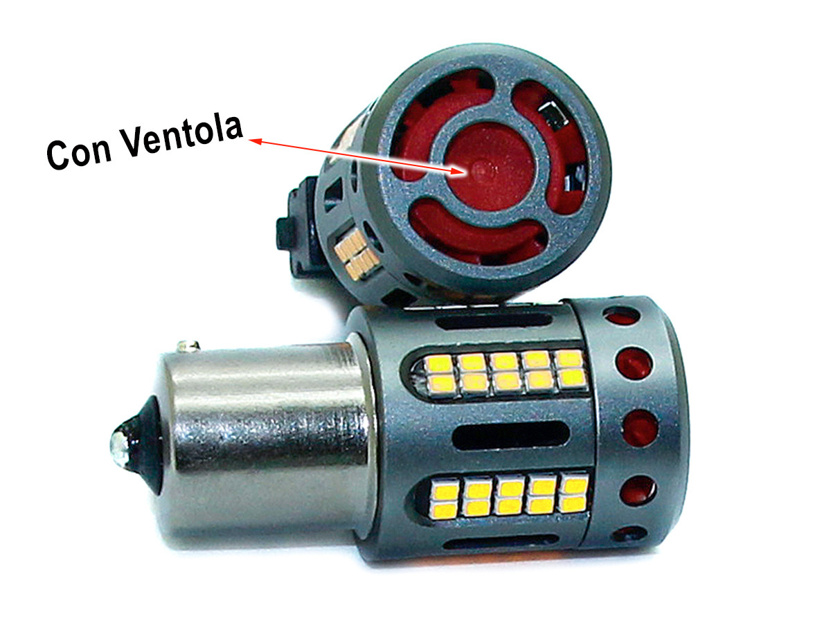 Lampada Led 1156 BA15S P21W 100% Canbus 12V 21W Effettiva Bianco 6000K ...